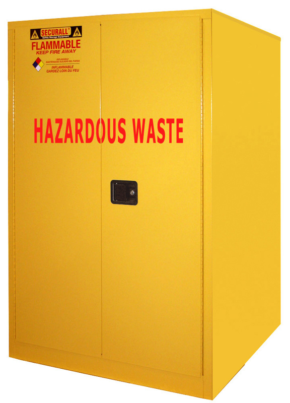 W1075 - 75 Gallon Hazardous Waste Storage | Self-Latch Standard 2-Door ...