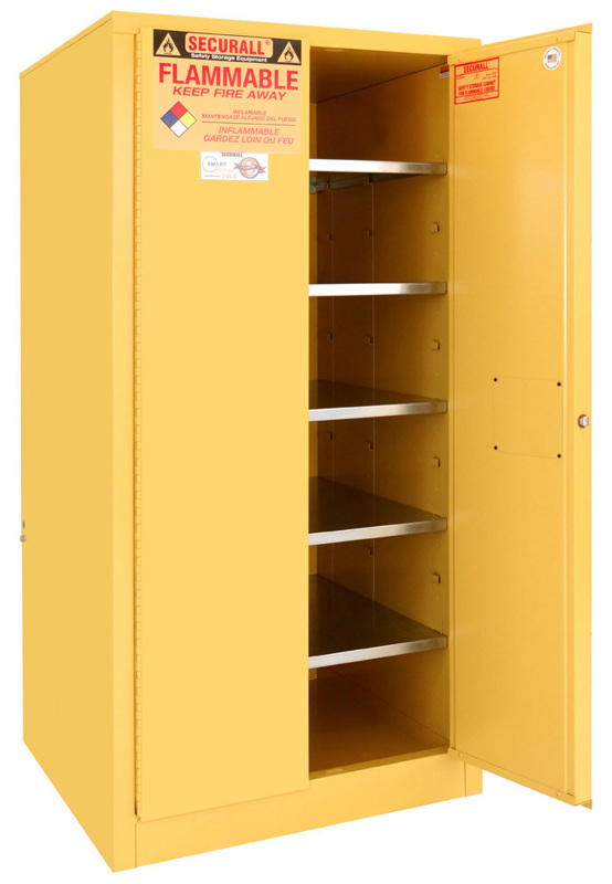 P1120 - 120 Gallon Paint Storage Cabinet | Self-Latch Standard 2-Door ...