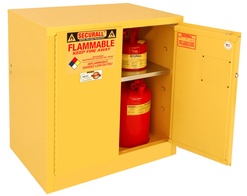 A131 - 30 Gallon Flammable Storage Cabinet | Self-Latch Standard 2-Door ...