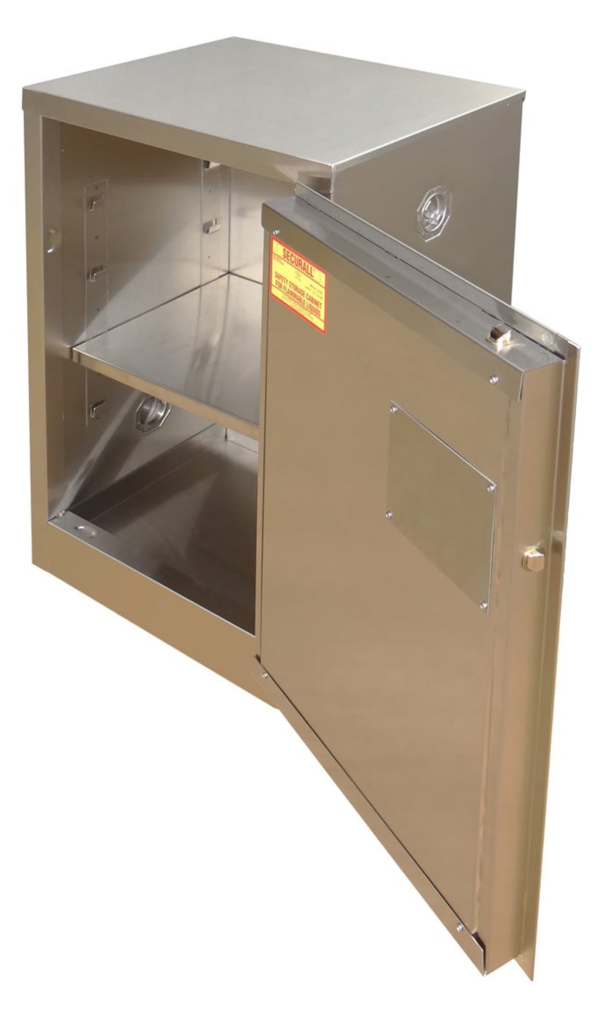 Safety Cabinet 12 Gallon Cold Rolled Steel 1 Door Manual Flammable ...