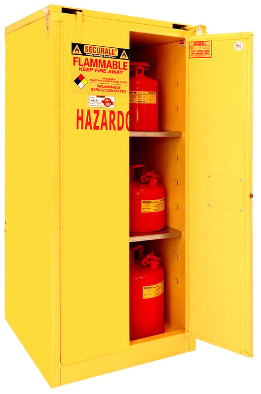 W3060 - 60 Gallon Hazardous Waste Storage Cabinet | Self-Close Self ...