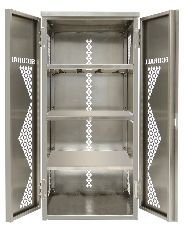LP8S - Vertical 8/20 or 33 Lb. Propane Cylinders Storage Cabinet | Securall